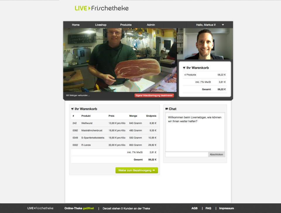 Die erste Live-Frischetheke aus München – Nierada Marketing